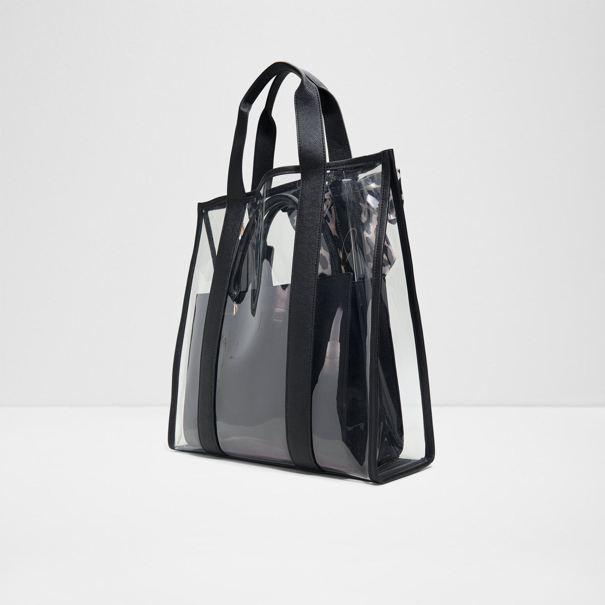Denim Shoulder Bag Black Color By Aldo