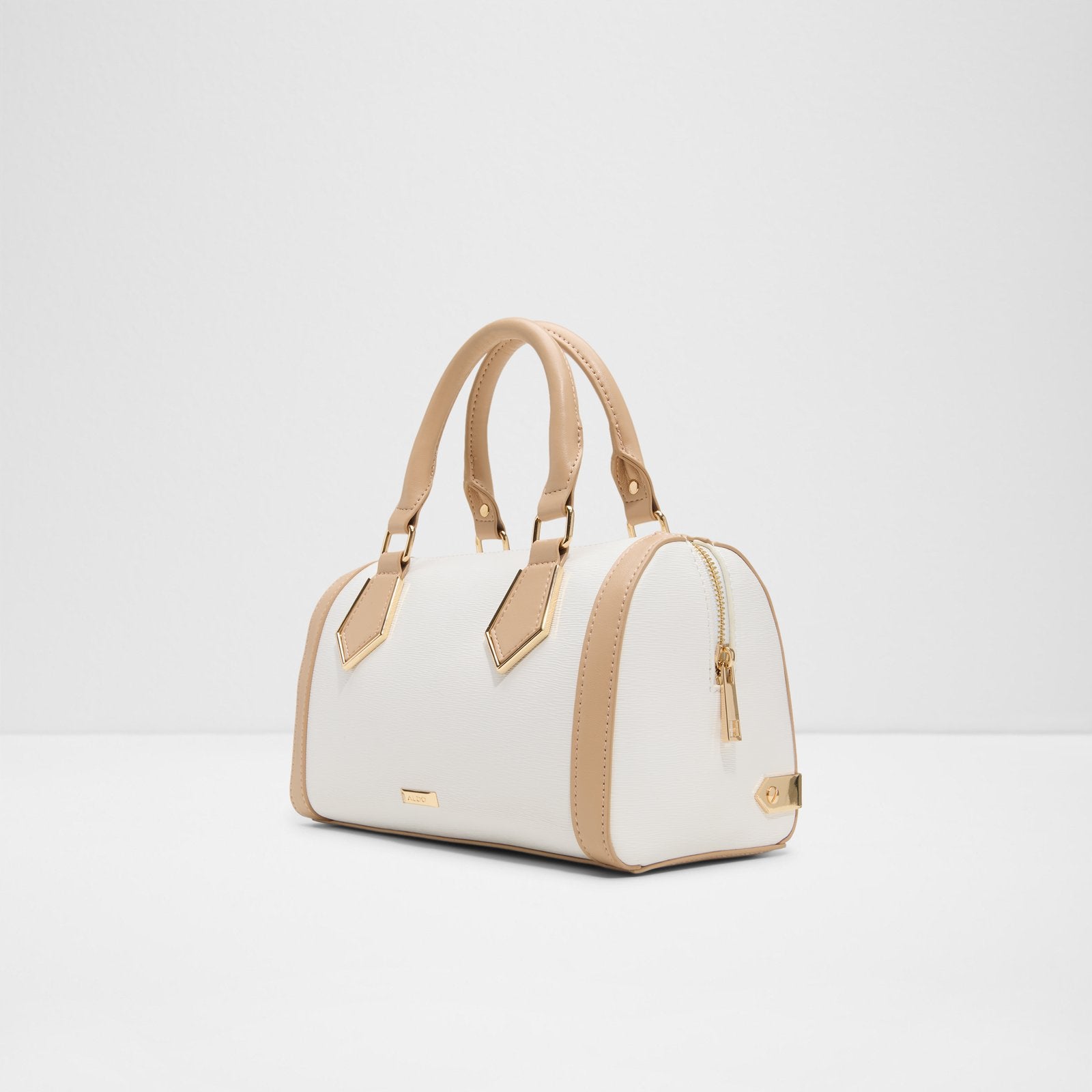 Maybry White Barrel Handbag by Aldo