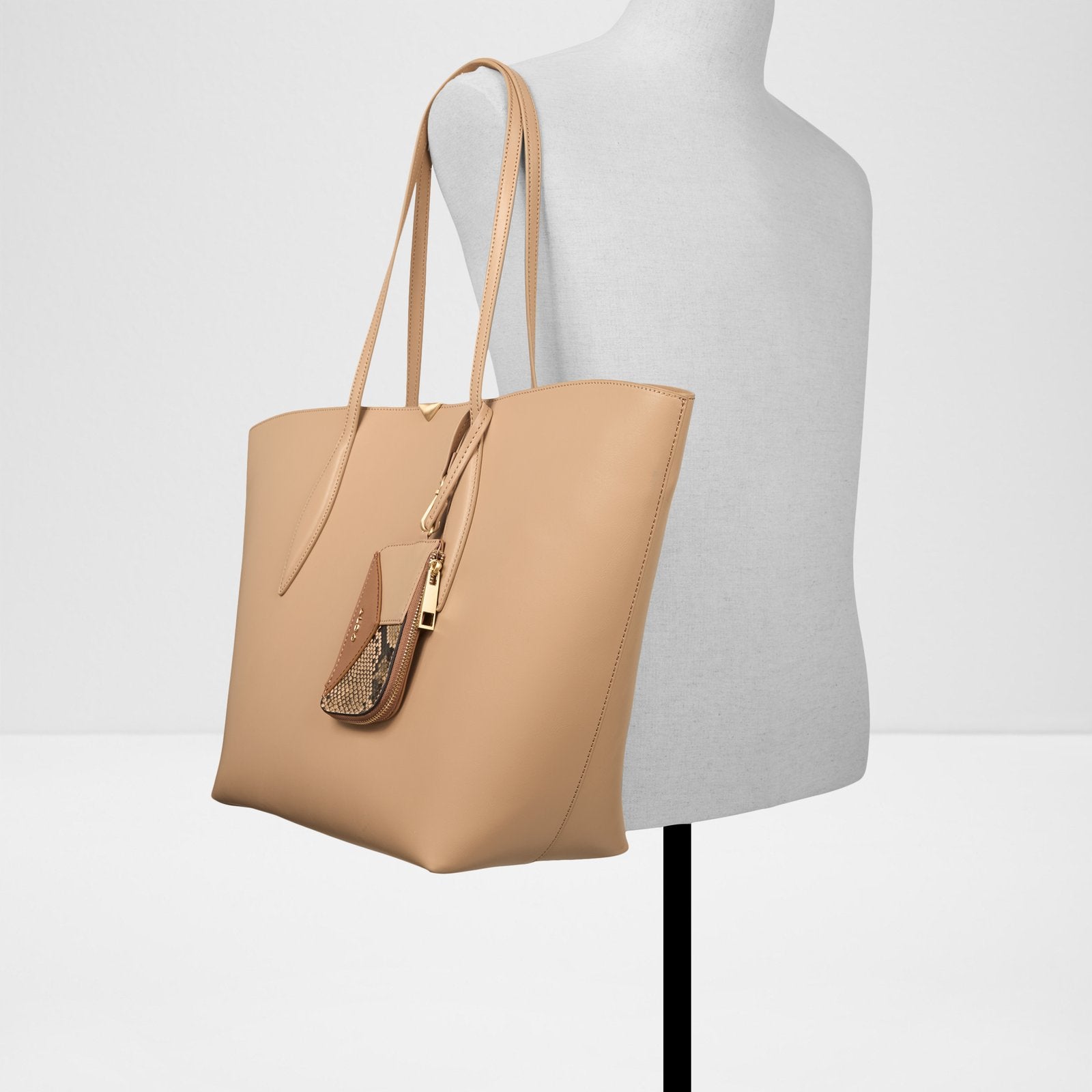 Pattani Neutral Satchel Handbag by Aldo